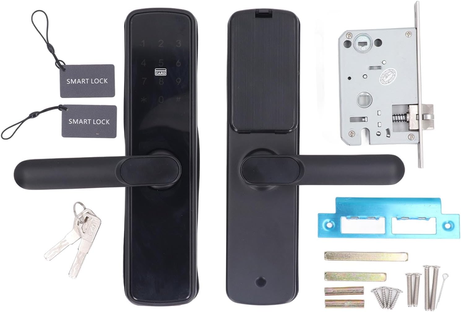 Smart Mortise Lock, APP & IC Card Unlock, Key Unlock Electronic ...