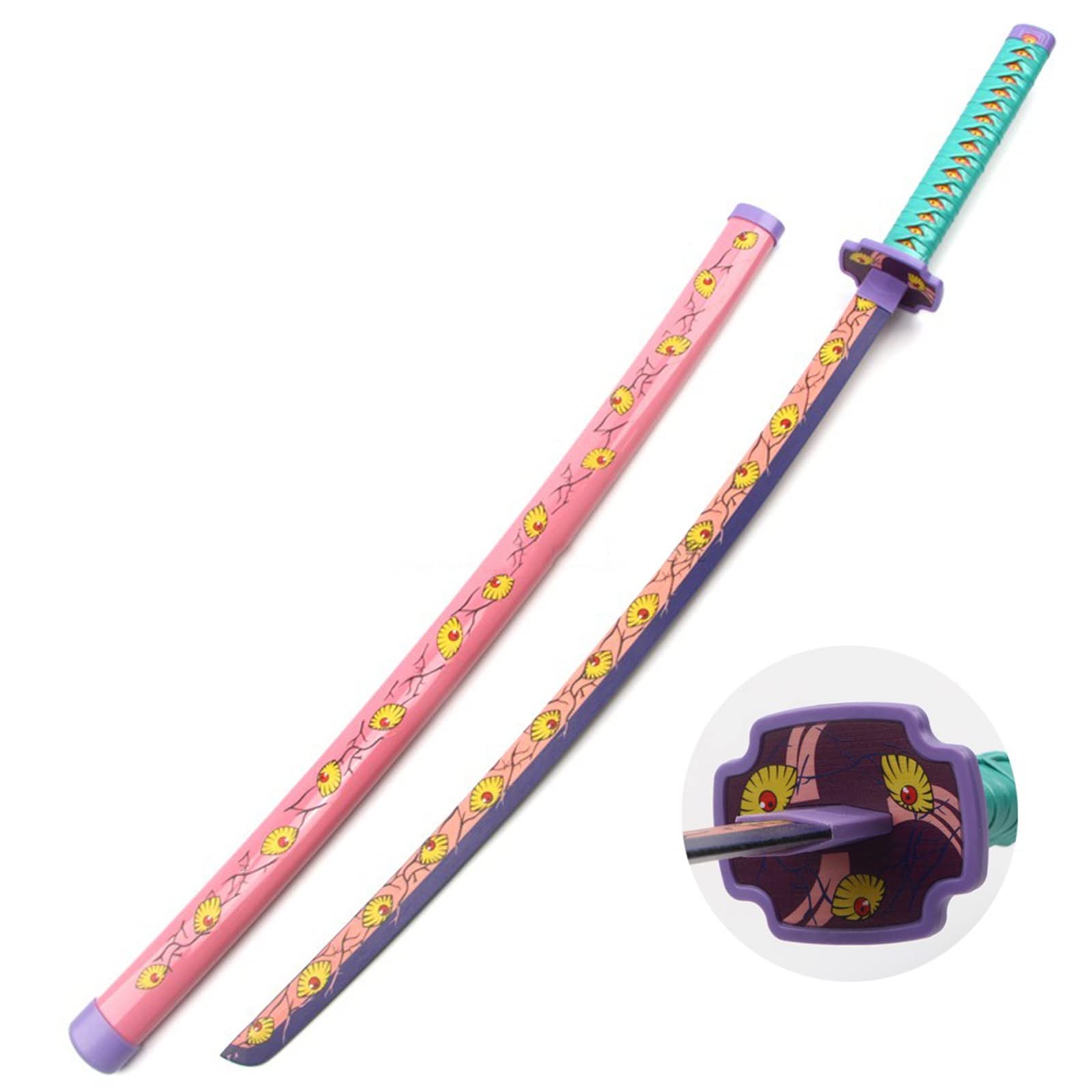 Yydp Demon Slayer Samurai Sword Kokushibou Anime Handmade Cosplay ...
