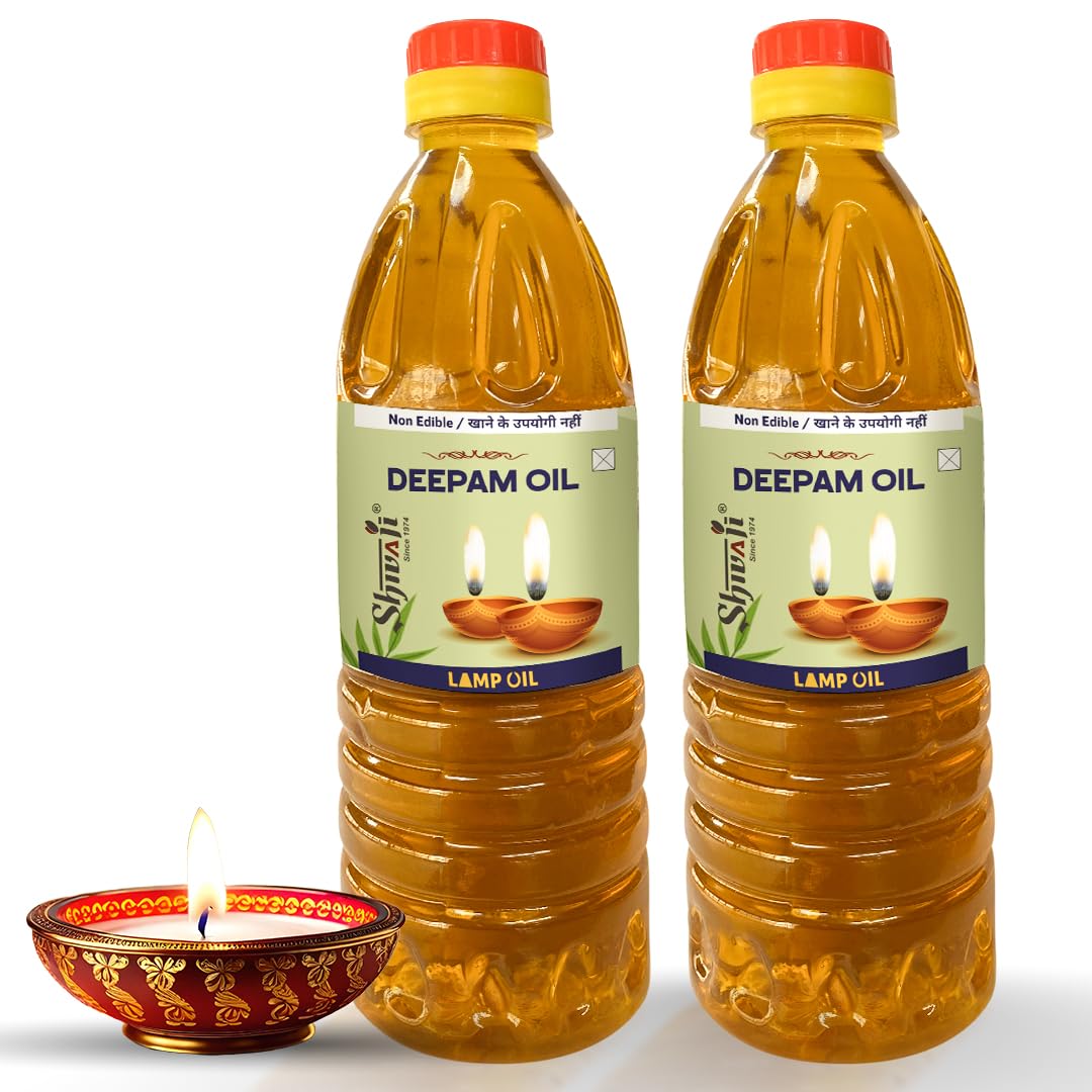 Shivaji Pure Deepam Oil for Pooja (1 Litre appx)| Til Oil for Puja ...