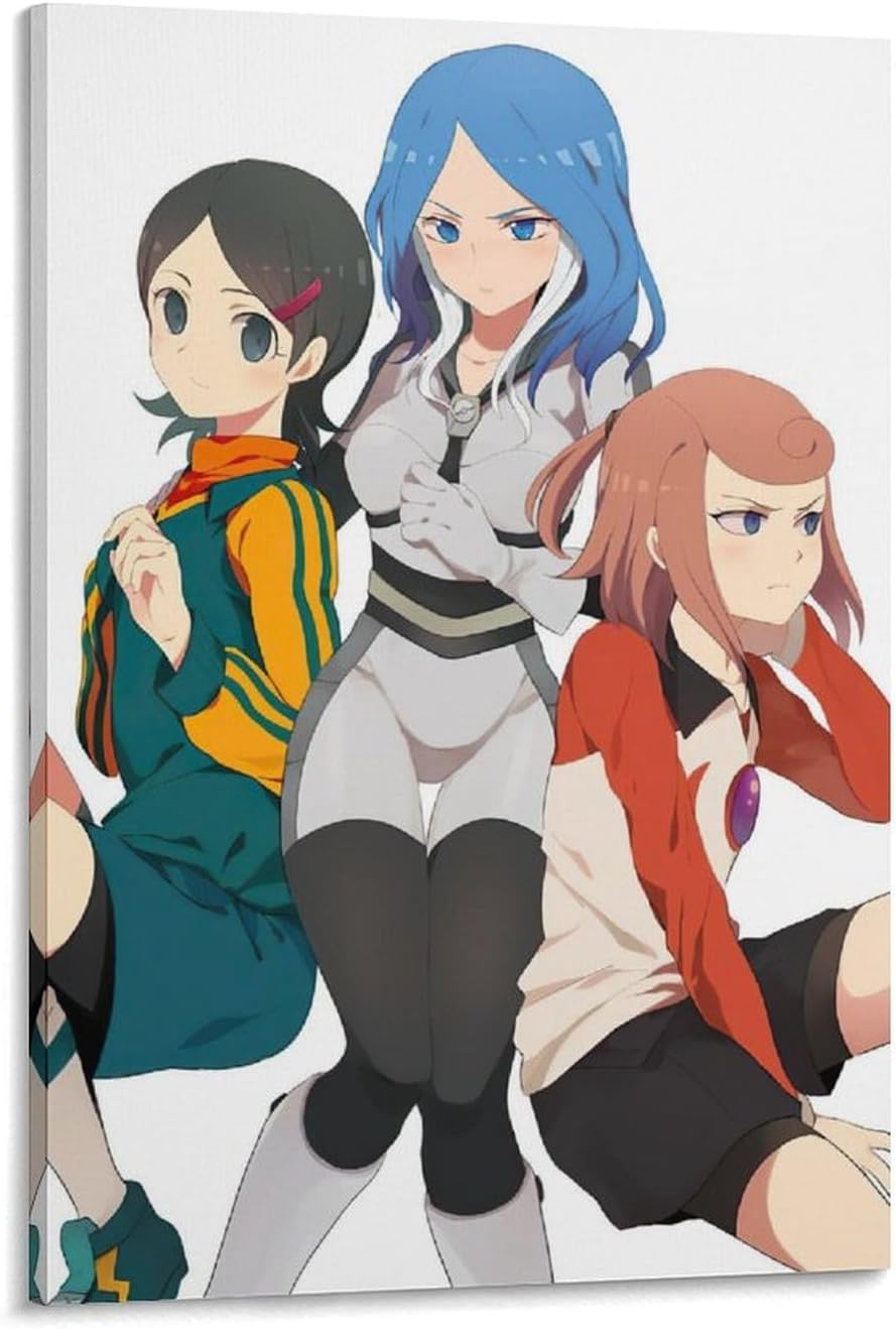 Amazon.com: FJairnEIS Anime Inazuma Eleven Poster Canvas Wall Art ...