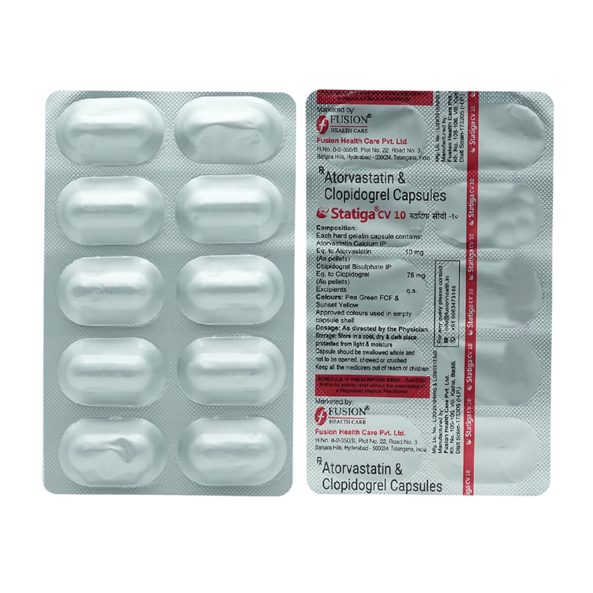 Statiga CV 10 - Strip of 10 Capsules : Amazon.in: Health & Personal Care