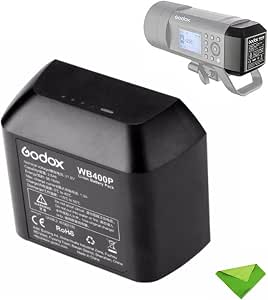 Godox WB400P Battery Replacement, 2600mAh Li-ion Battery Pack for Godox ...