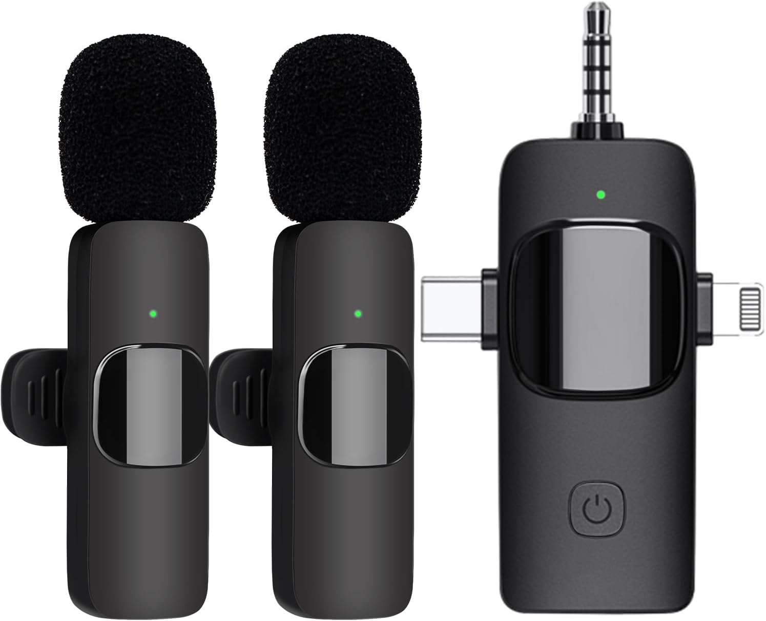 Amazon.com: Nartoup Wireless Microphone for iPhone/Android Phone/Camera ...