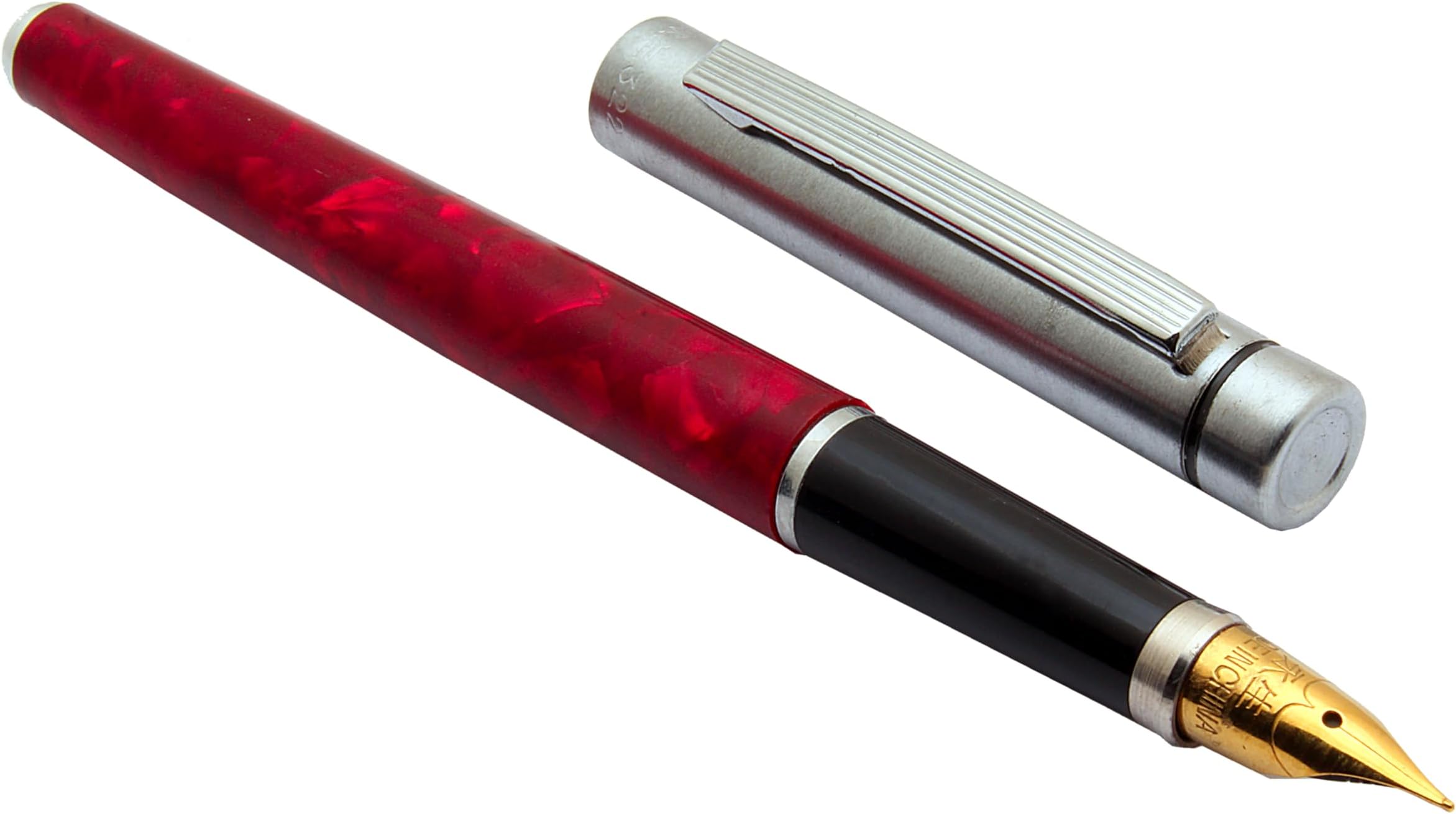 Ledos Wing Sung 322 Acrylic Emerald Rose Red Celluloid Body Fountain ...