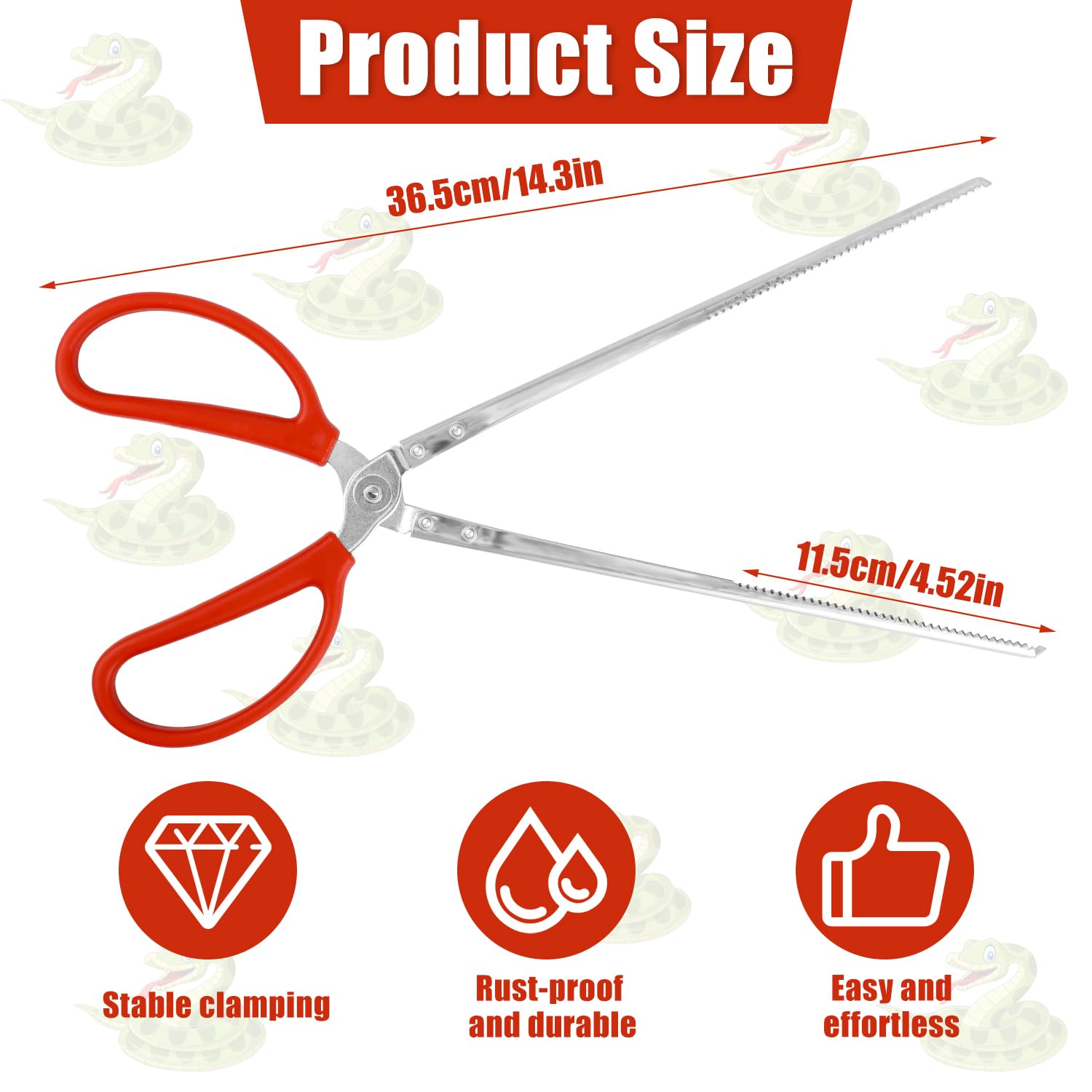 Snake Tank 2 X Reptile Feeding Tongs Forceps Food Feeding Tweezers ...