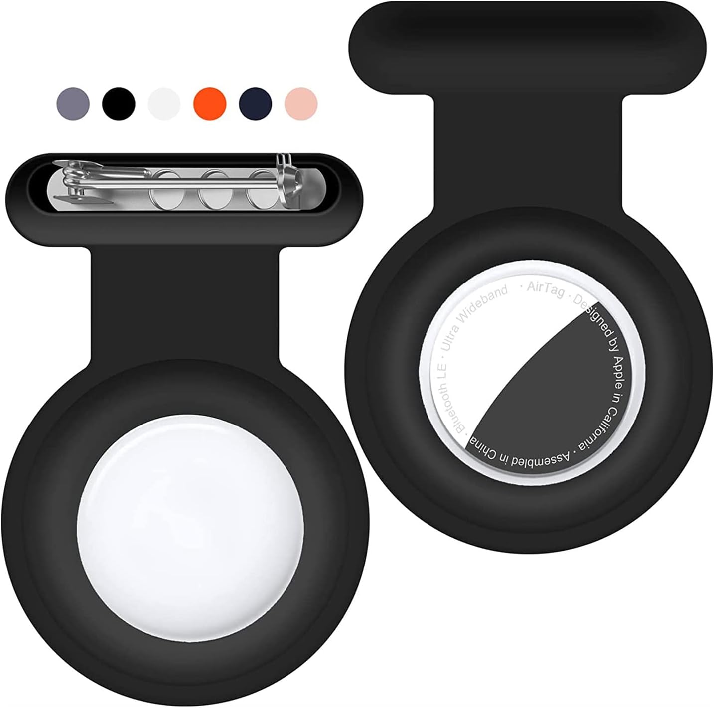 Amazon.co.jp: AirTag ケース 子供用 airtag ピンバッジ 安全ピン付き AirTag ホルダー エアタグ 子供 高齢 ...