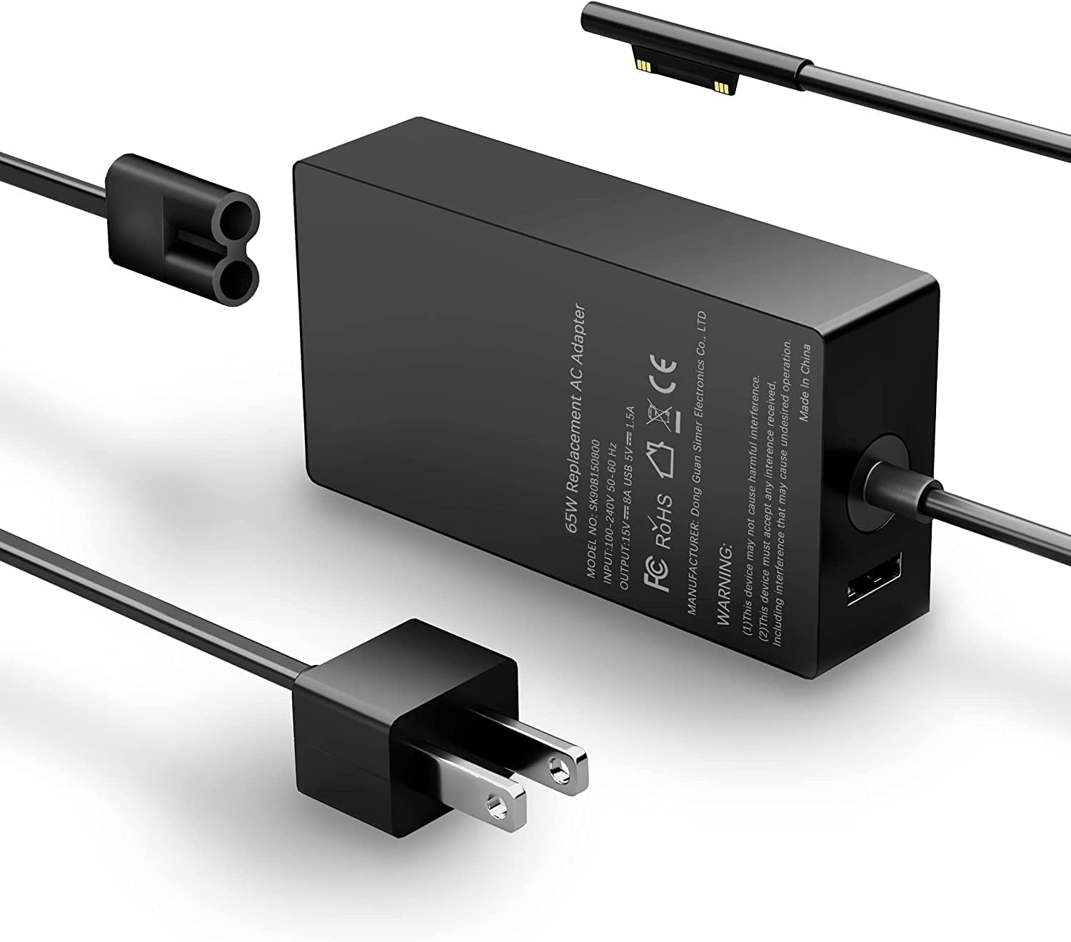 Amazon.com: Microsoft Surface Power Supply 65W and Power Adapter Non ...