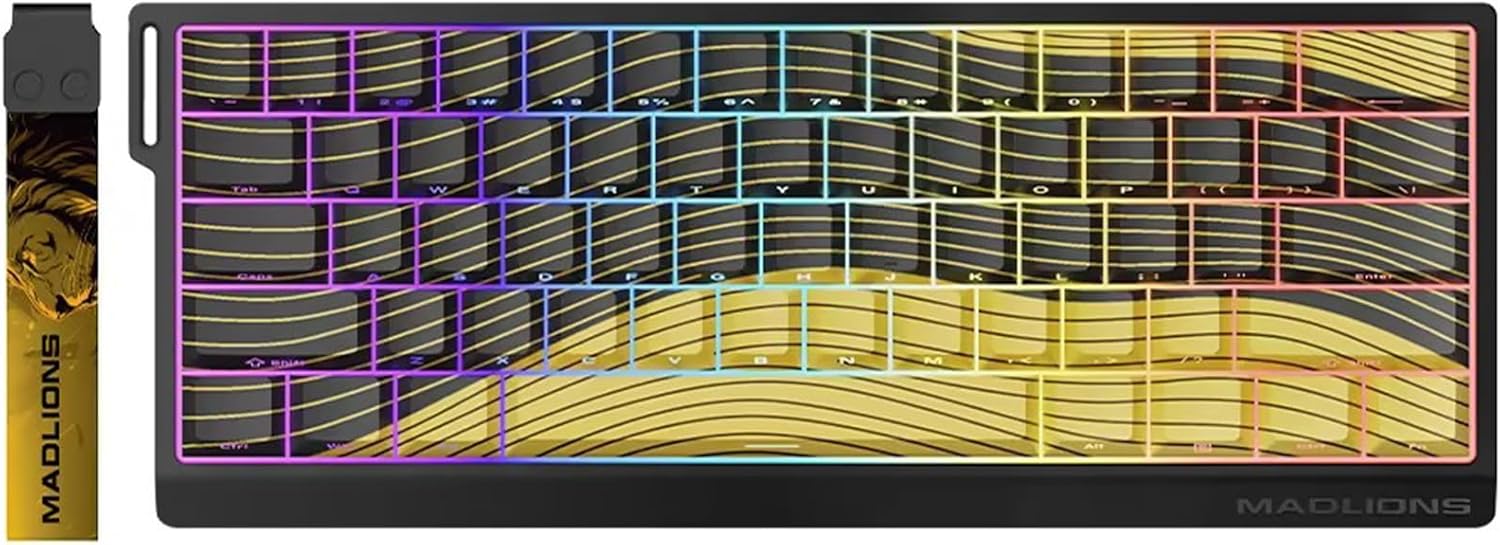 Amazon.com: Hyekit x FGG MADLIONS MAD 60 HE Limited 60% Wired Magnetic Switch Mechanical Gaming ...