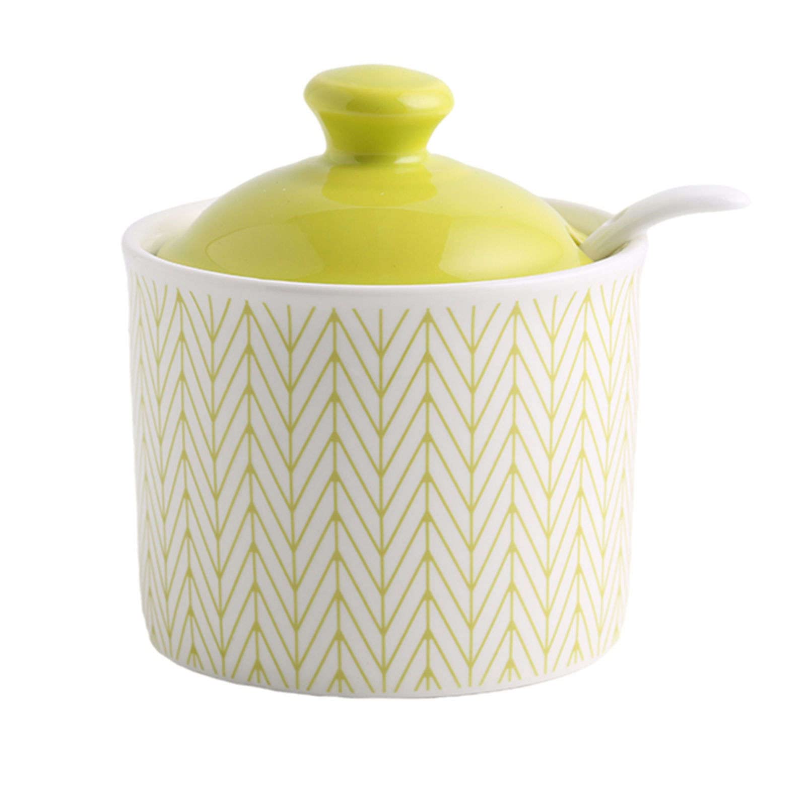 Amazon.com: Ceramic Sugar Bowl,Spice Containers, Blue Sugar Bowl with ...