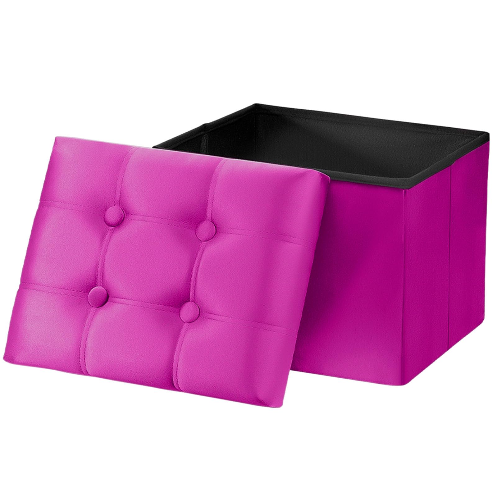 Amazon.com: AmasSmile Storage Ottoman Foot Rest Stool, 17 inch Velvet ...