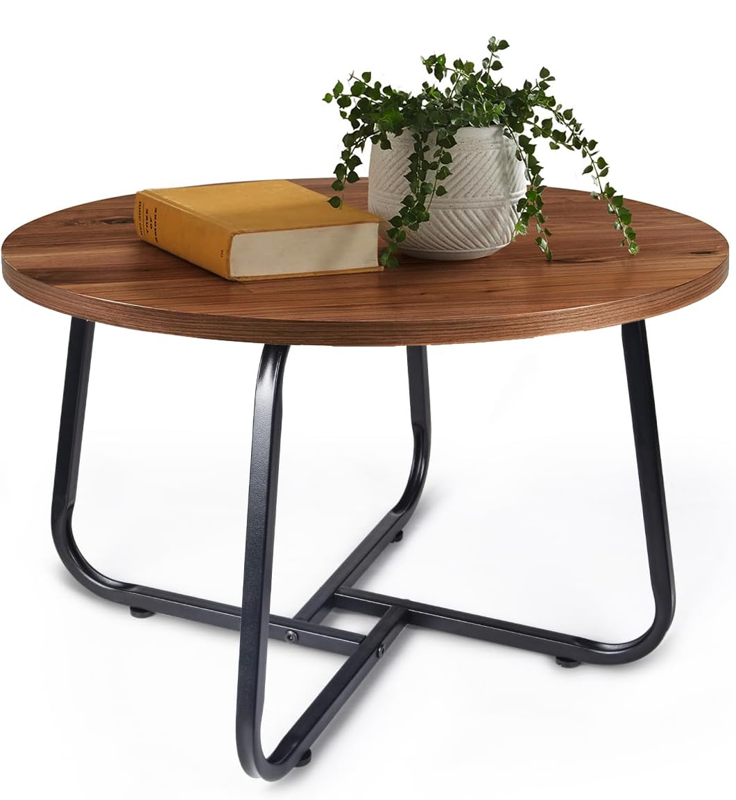Amazon.com: Round Coffee Table, 20" Small Round Table for Living Room ...