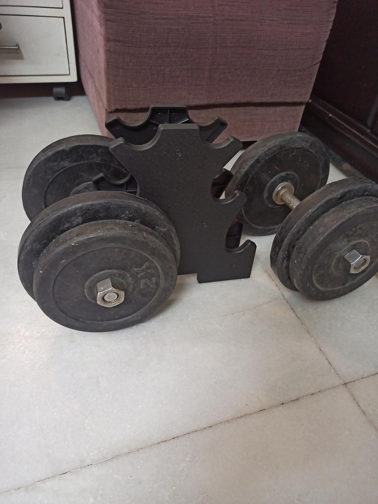 ARTINO Dumbbell Weight Stand for Home Gym Equipment Workouts Strength ...