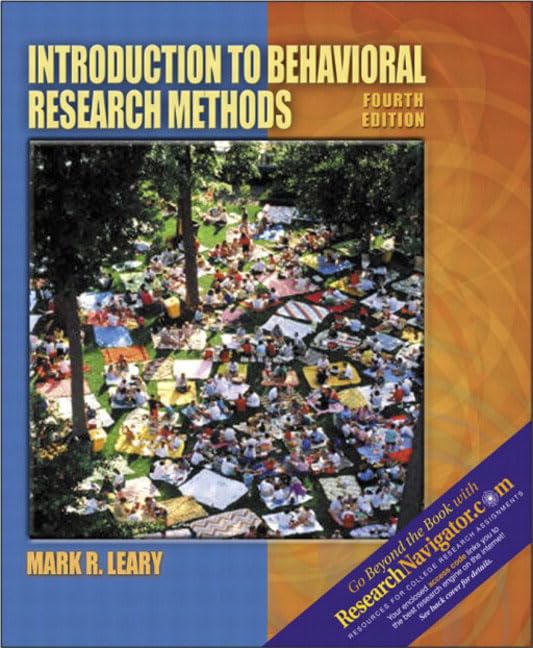 Amazon.com: Introduction to Behavioral Research Methods (with Research ...