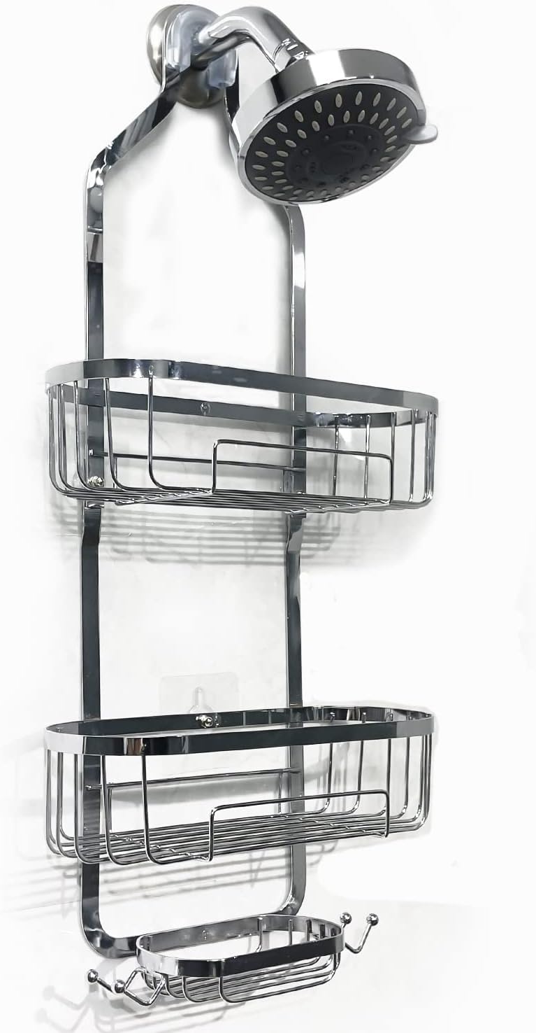 Amazon.com: HOPOPRO Hanging Shower Organizer, Over Head Shower Caddy ...