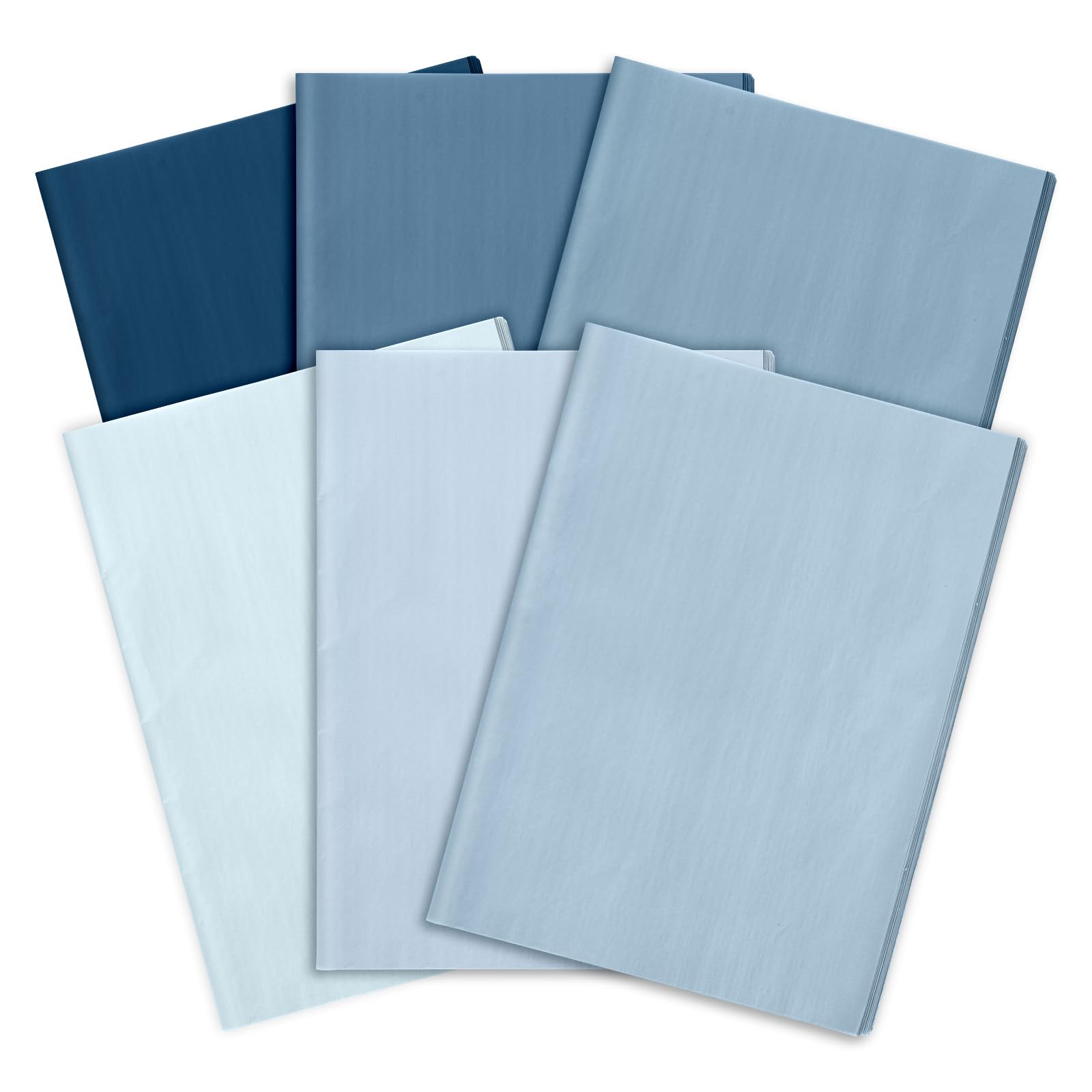 Amazon.com: Whaline 90 Sheets Dusty Blue Tissue Paper Gradient Blue ...
