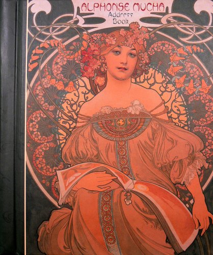 Alphonse Mucha Deluxe Address Book Aa376: Amazon.co.uk: 9780764940323 ...
