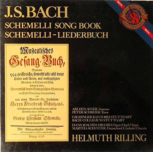 BACH: THE SCHEMELLI SONGBOOK (2LP SET) - Rilling/Schreier/Auger/Bach ...