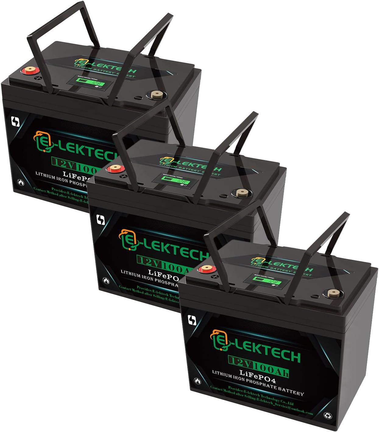 Amazon.com: 36V 100Ah (3Pack 12V 100Ah Series) LiFePO4 Lithium Battery ...