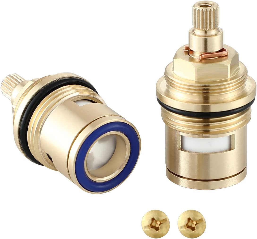 Wussh Bathroom Basin 2PCS 3/4'' Ceramic Disc Cartridge Replacement ...