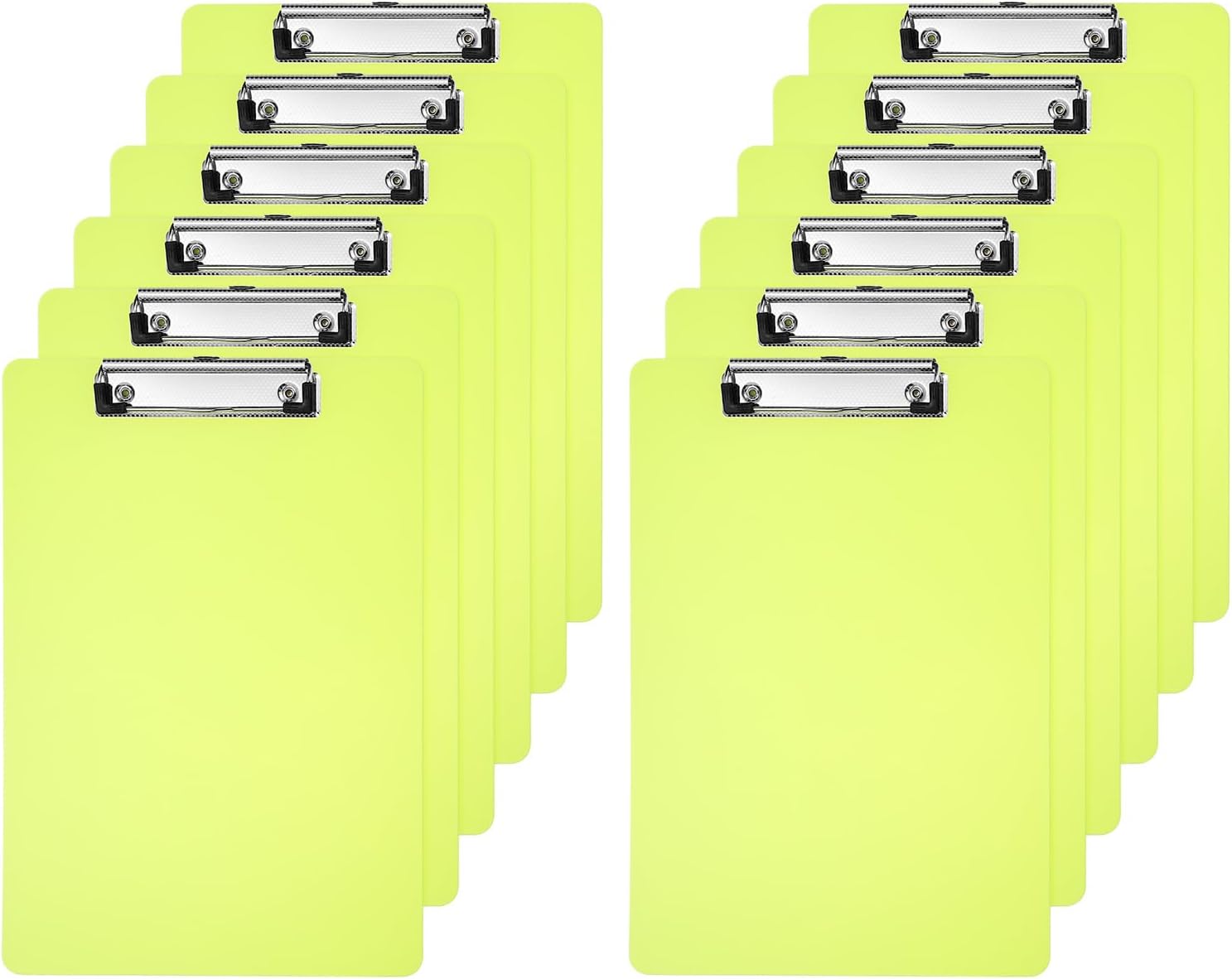 PATIKIL 12Pcs Plastic Clipboards Letter Size, Clear Hanging Clipboard ...