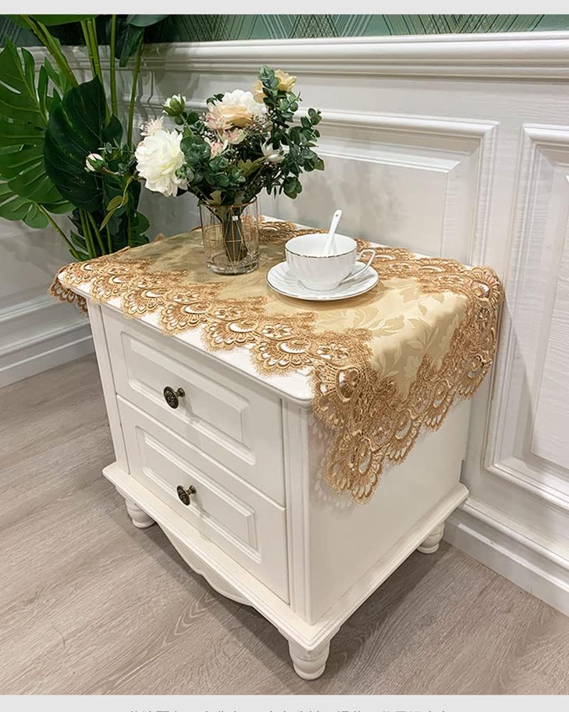 Amazon.com: COMFEELING Bedside Tablecloth Lace Doilies for Side Table ...