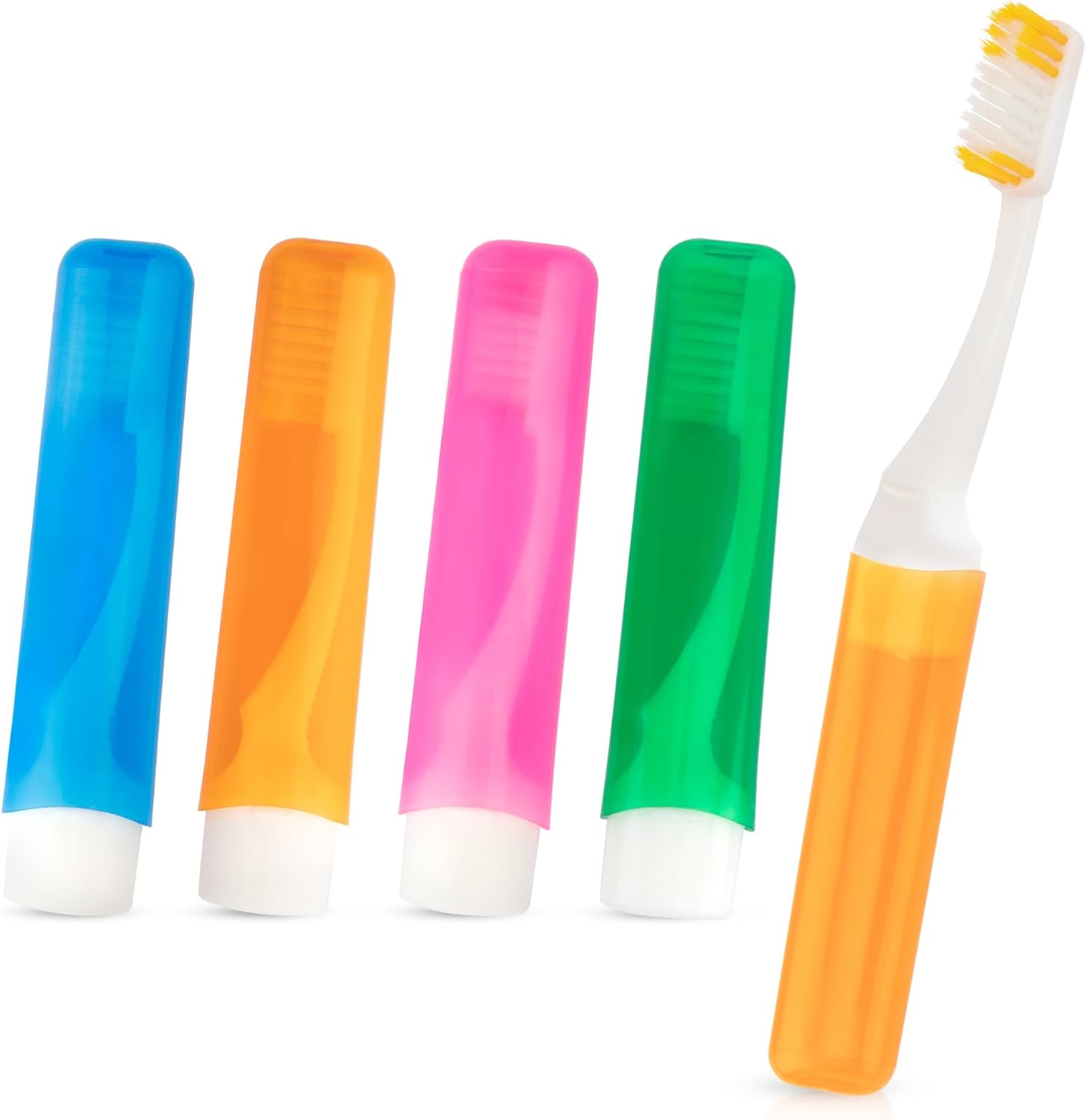 Amazon.com : 4 Pack Mini Toothbrush Set - Soft Portable Folding Travel ...