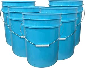 Amazon.com: House Naturals 5 Gallon Premium HPDE Plastic Bucket - Made ...