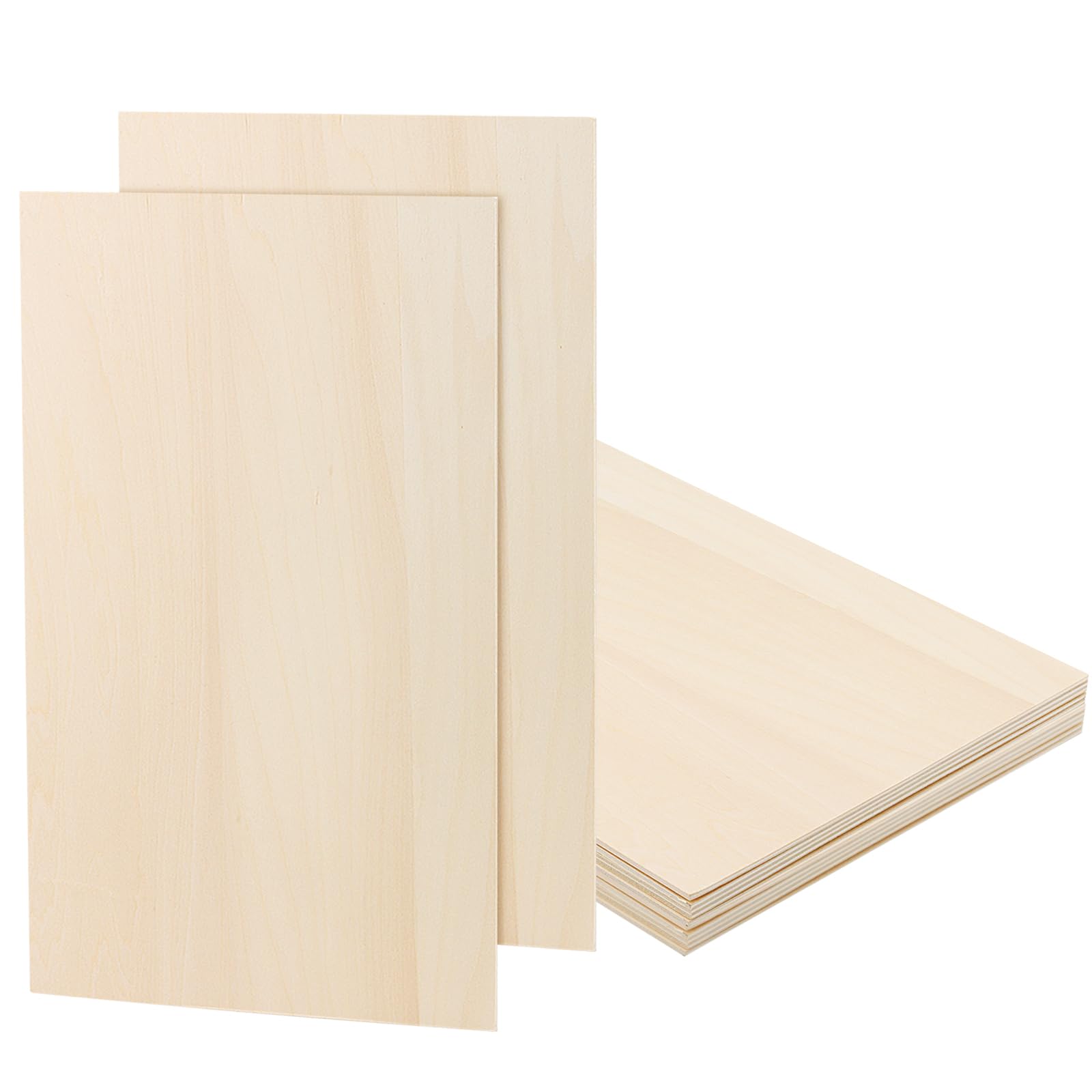 LEXININ 12 PCS 300 x 200 x 2mm Plywood Wood Sheets, Thin Wooden ...
