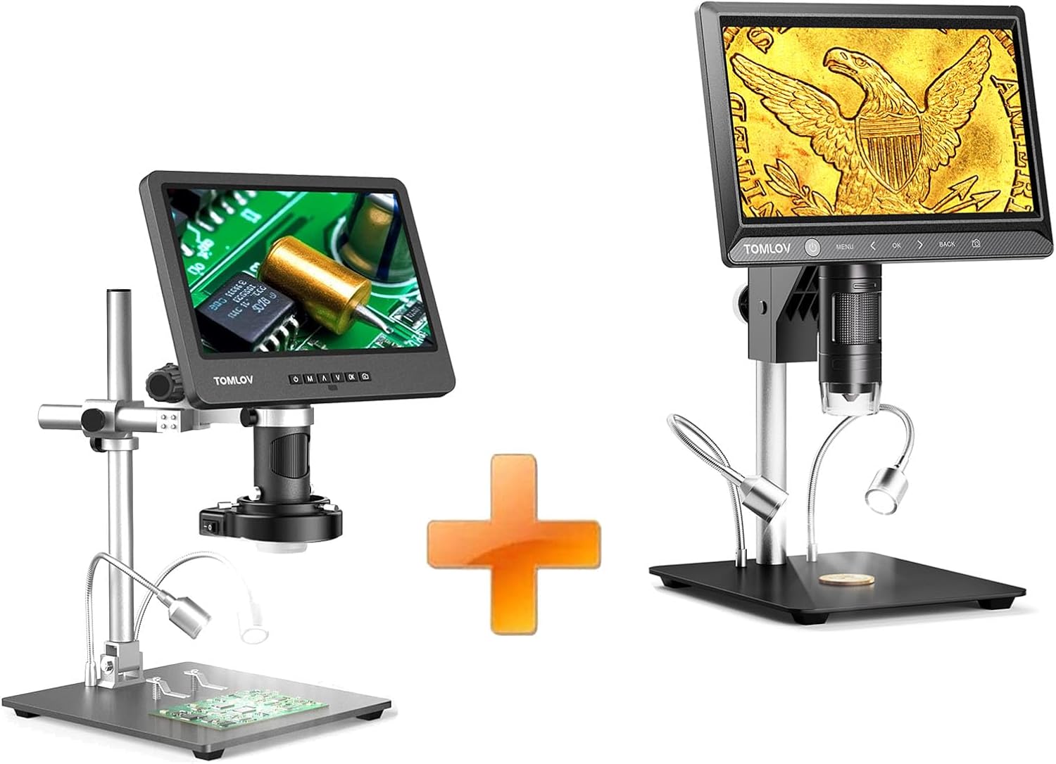 Amazon.com : TOMLOV DM702 10.1" Digital Microscope, Coin Microscope ...