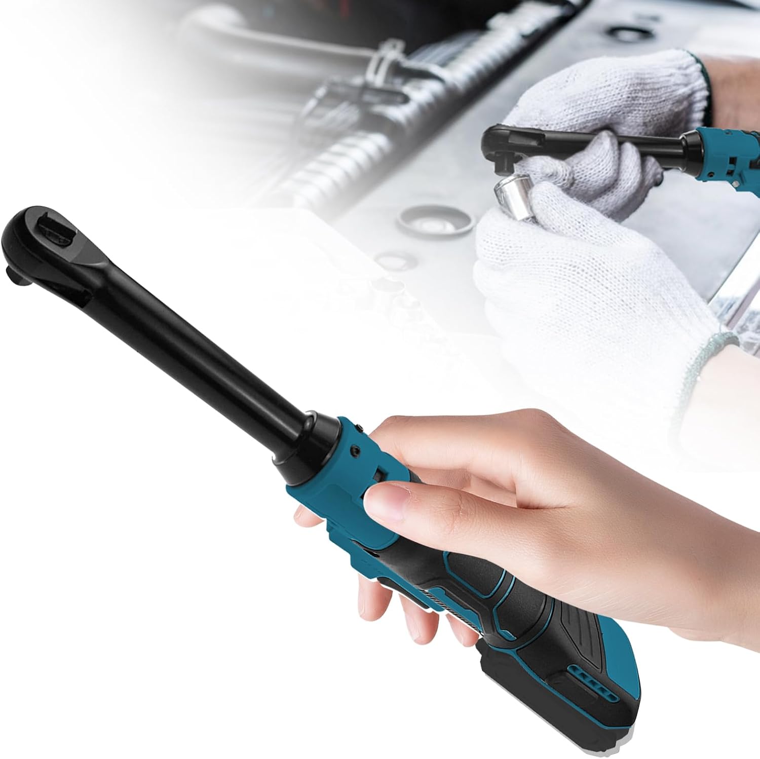 3/8" Cordless Ratchet Wrench, Extended Electric Ratchet Wrench ...