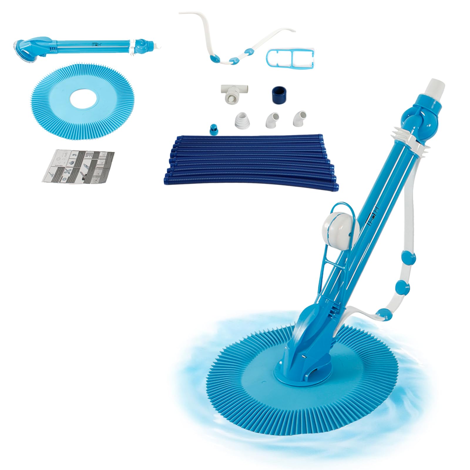 Amazon.com : GODECOR Automatic Suction Pool Cleaner, Side Climbing Pool ...