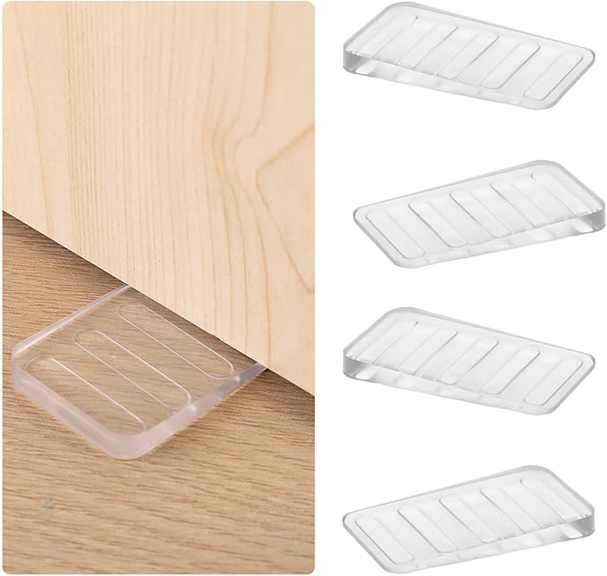 PEOVLVN 4 Pack Plastic Shims for Leveling, Furniture Levelers for ...