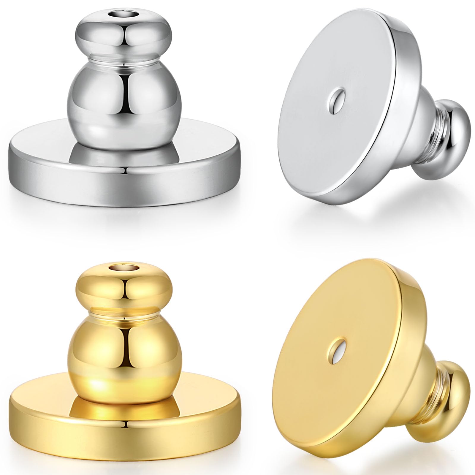 Heavy Earring Support Lifters For Droopy Ears Earring Backs For Heavy ...