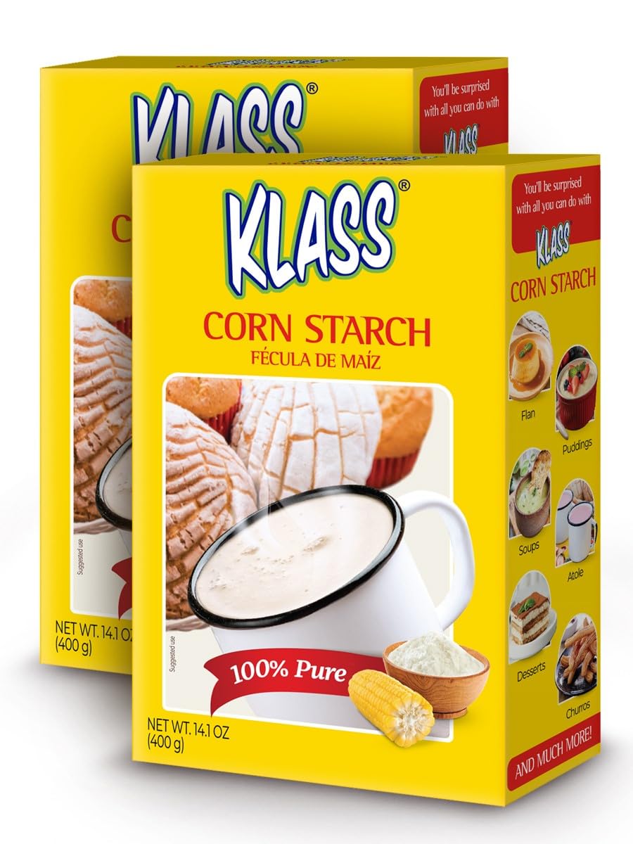 Amazon.com: Klass Corn Starch 100% Pure 1.76 Pounds - 0% Calories 0% ...
