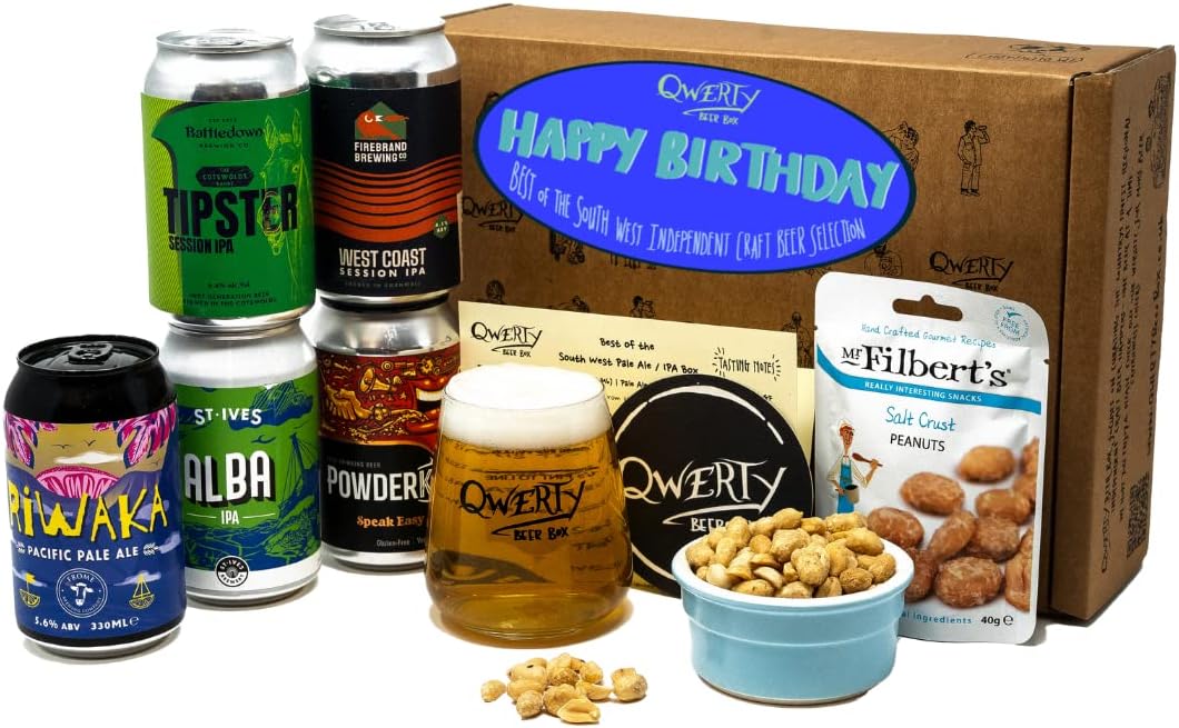 Premium Craft Pale Ale/IPA Happy Birthday Beer Gift Hamper - 5 ...