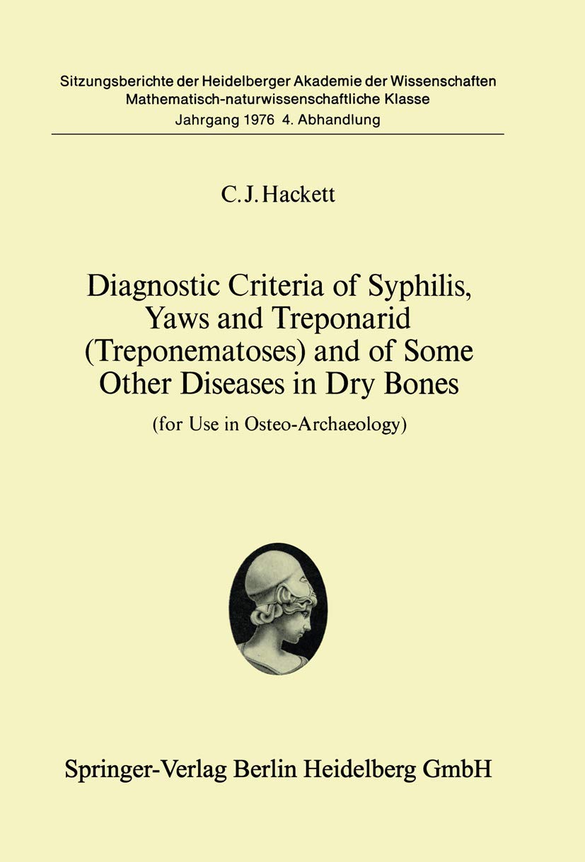 Diagnostic Criteria of Syphilis, Yaws and Treponarid (Treponematoses ...