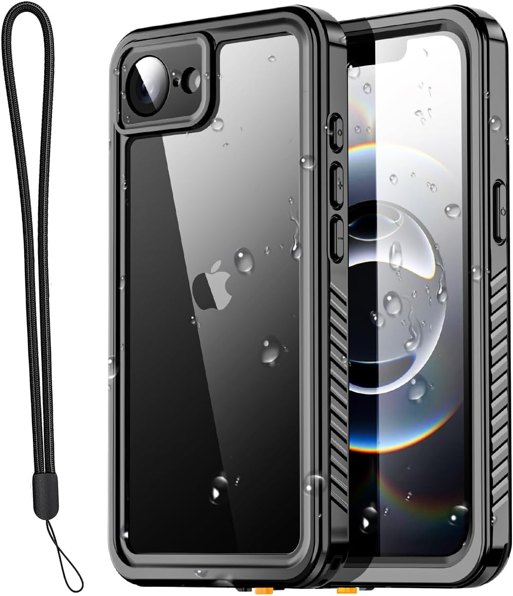 Amazon.com: Temdan Compatible with iPhone 16e Case Waterproof, Built-in Screen & Camera ...