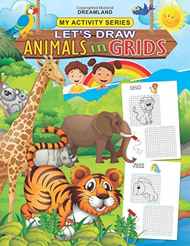 Lets Draw Animals In Grids Book For Kids Age 2 | Desertcart UAE