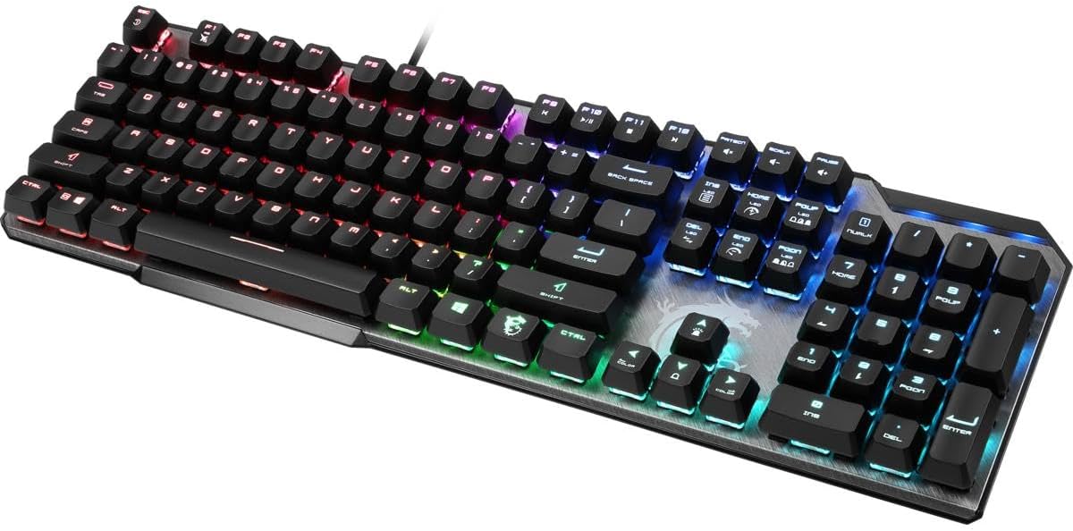 Amazon.com: MSI Vigor GK50 Elite LL Mechanical Gaming Keyboard - Kailh ...