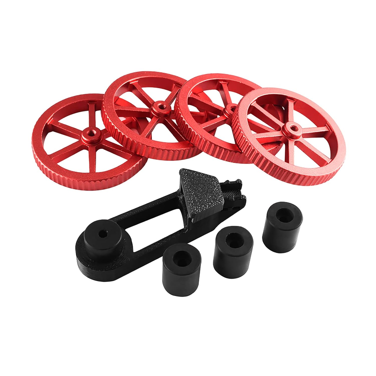 3D Printer Parts 4pcs Upgraded Red Aluminum Hand Twist Leveling Nut ...