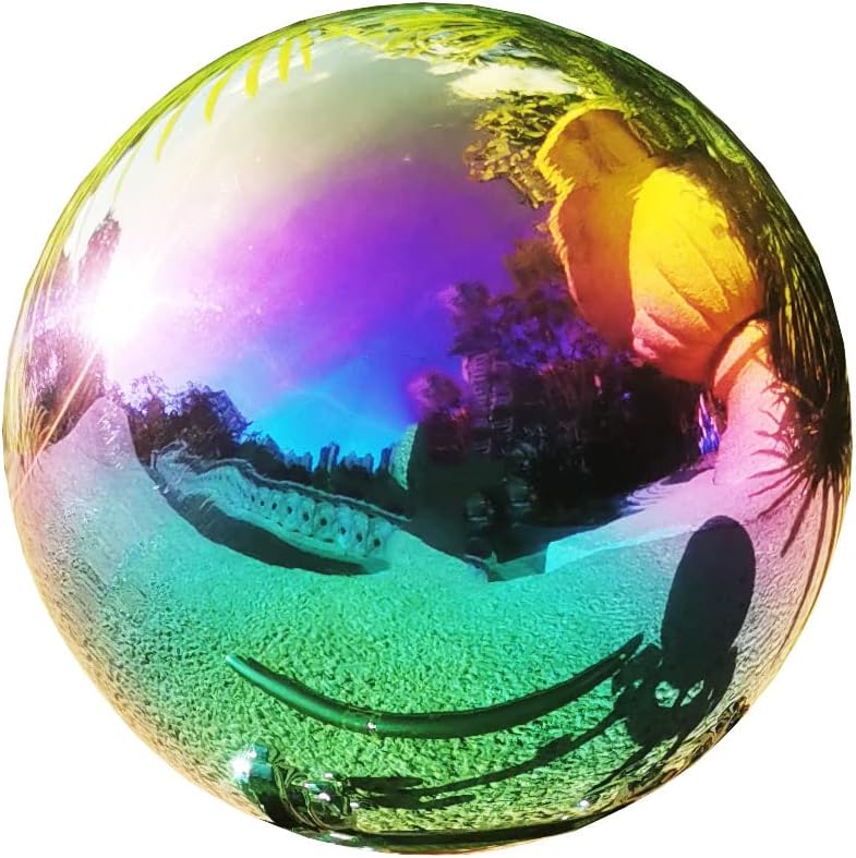 Amazon.com: Kesywale Rainbow Gazing Globe Mirror Ball, Home Shiny ...
