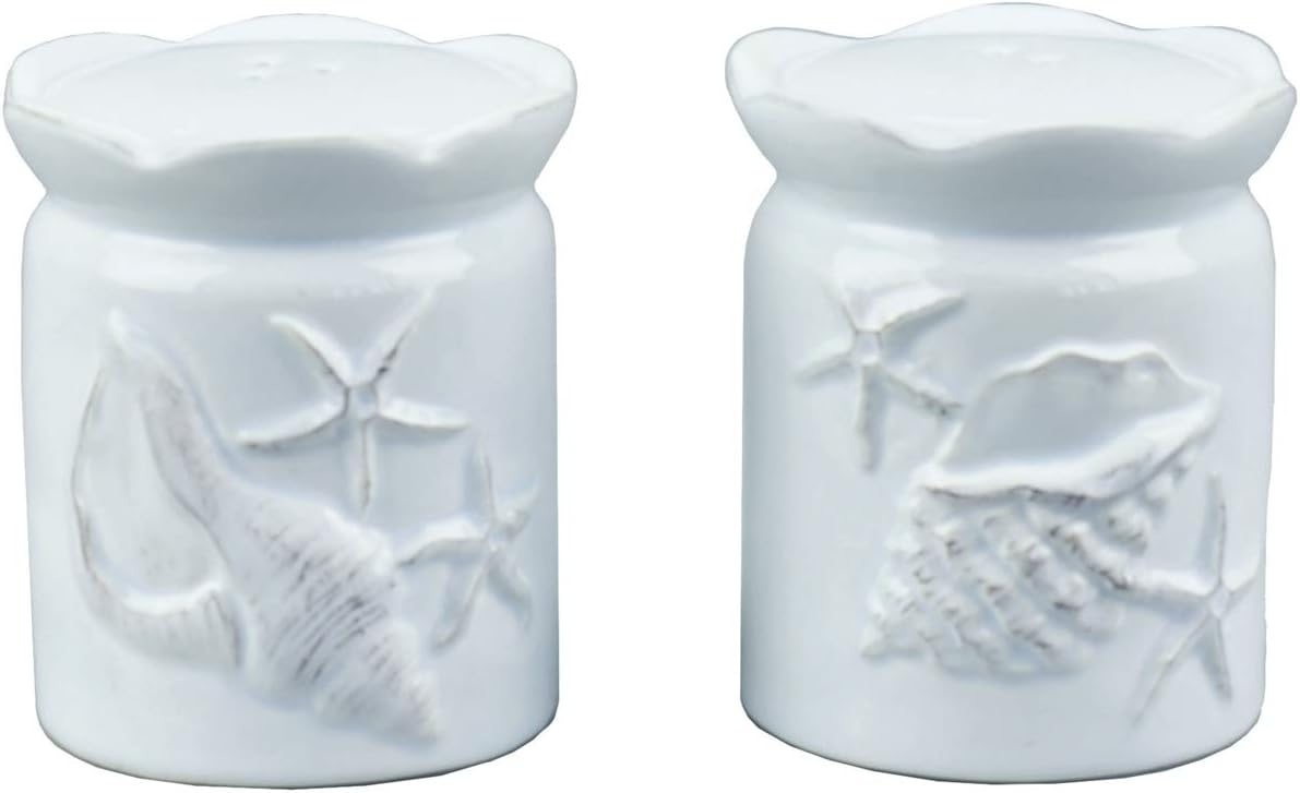 Amazon.com: The Bridge Collection Ceramic Coastal Salt and Pepper ...