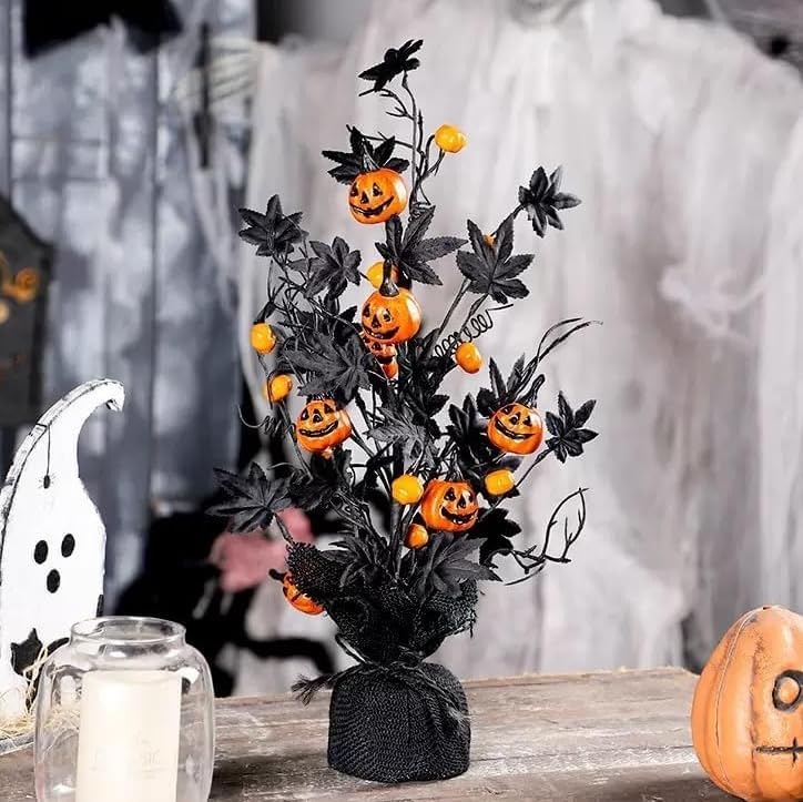 Amazon.com: Boxalls Halloween Flowers Decorations Indoor, Artificial ...