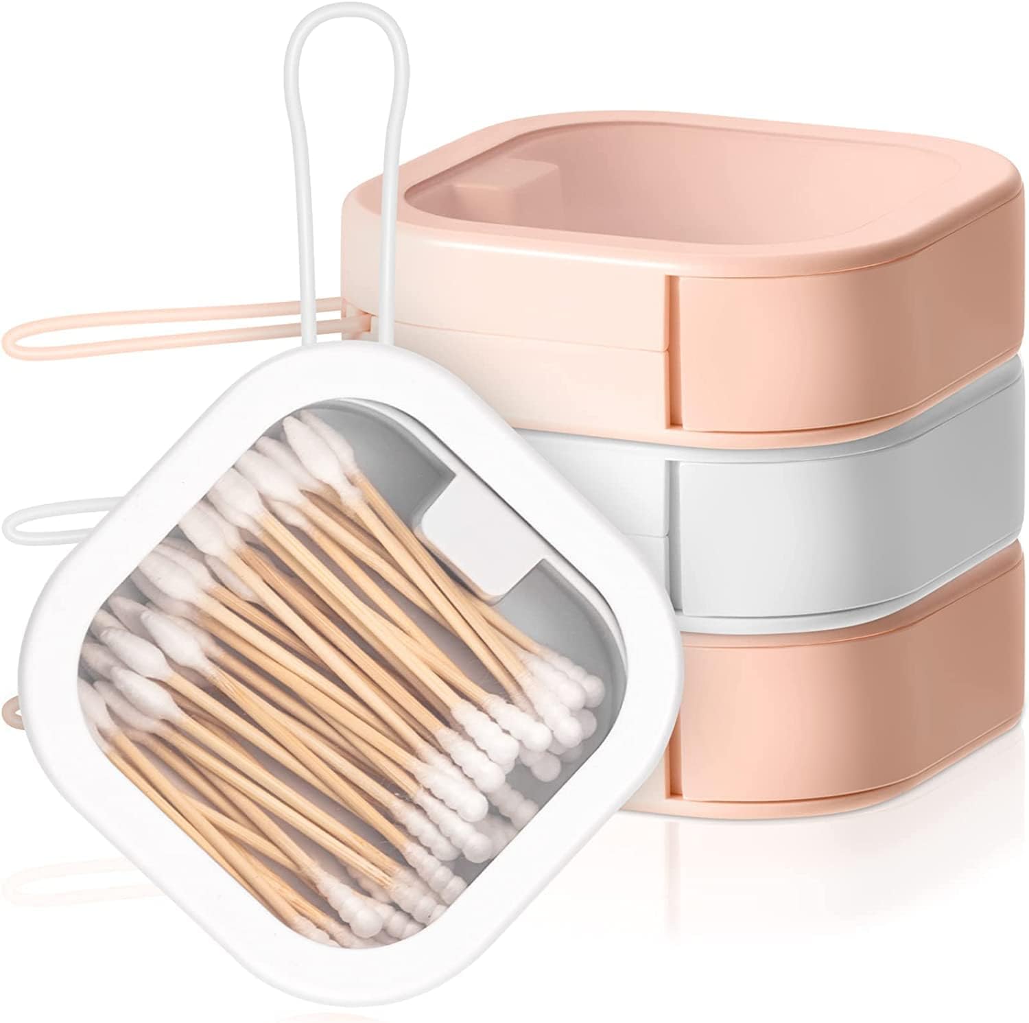 Amazon.com: Kathfly 4 Pcs Pink Color Hair Tie Organizer Portable Hair ...