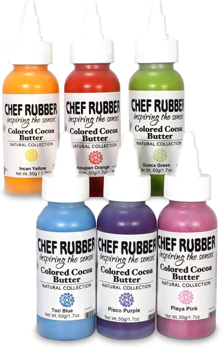 Amazon.com : Chef Rubber Indigo Blue Colored Cocoa Butter : Grocery ...