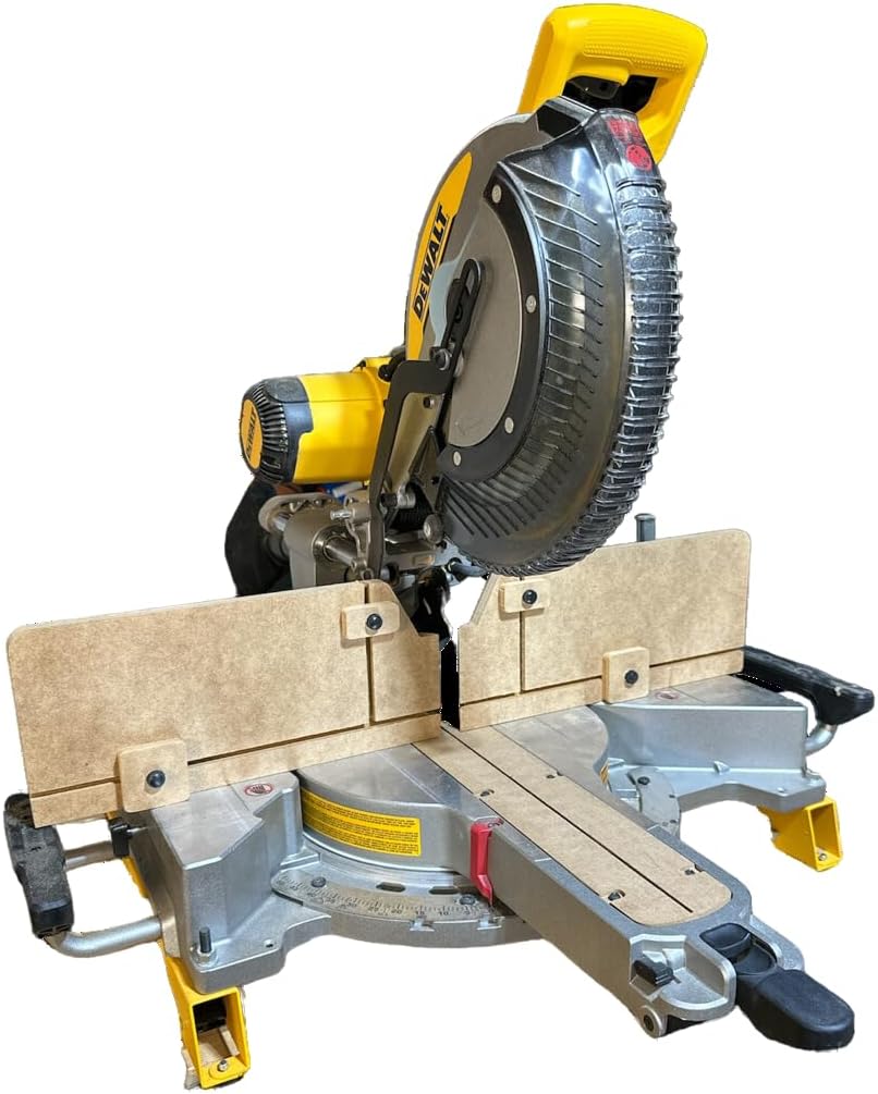 Carve Techs All In One Miter Saw Zero Clearance Fence with crown stops ...