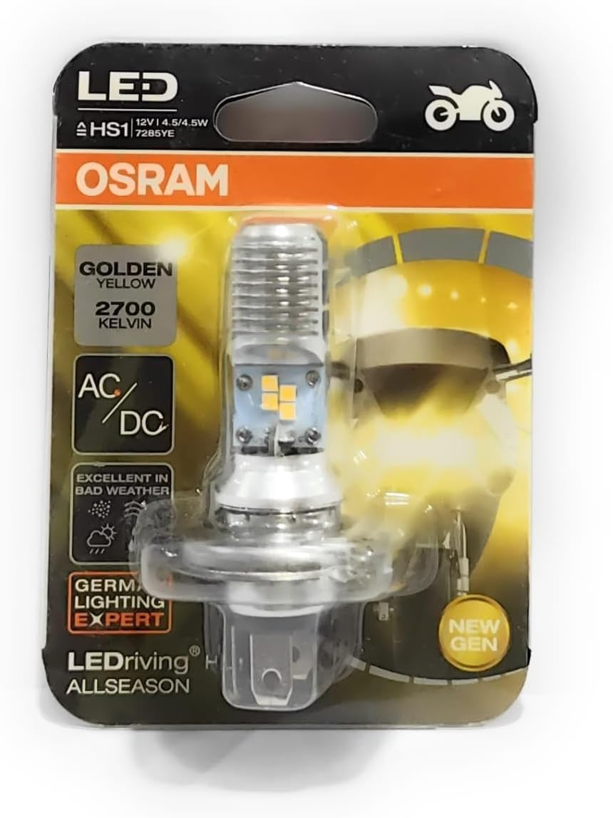 OSRAM LEDriving HEADLIGHT BULB ALL SEASON NEW GEN for bikes HS1 7285YE ...