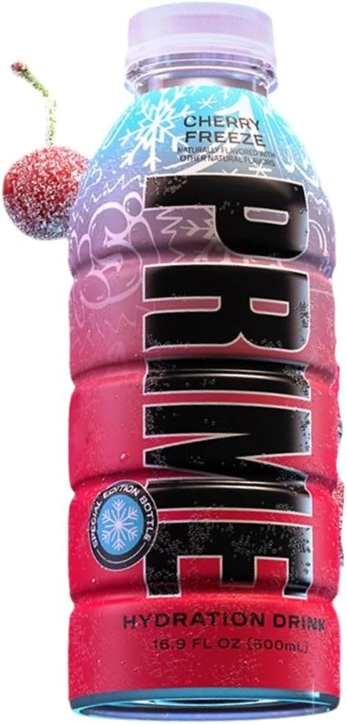 Prime Hydration Cherry Freeze, Limited Edition, RARE, USA Import, 16 ...