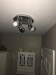 DLLT Modern 3-Light Multi-Directional Ceiling Fixture, Adjustable Round ...