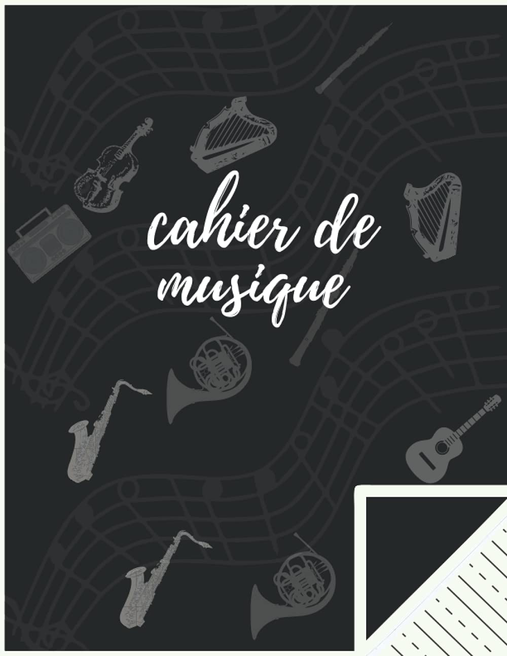 Buy cahiers de musique: partitions vierge - 12 portées par page ...